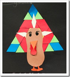 Symmetrical Pattern Block Turkeys - Cara Carroll